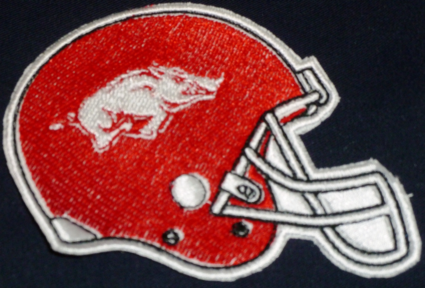 Arkansas Razorbacks Logo, Icon Logo, Helmet Iron On Patch - College-NCAA