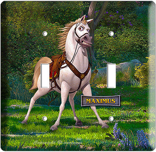 NEW MAXIMUS THE ANGRY HORSE RAPUNZEL TANGLED MOVIE DOUBLE LIGHT SWITCH ...