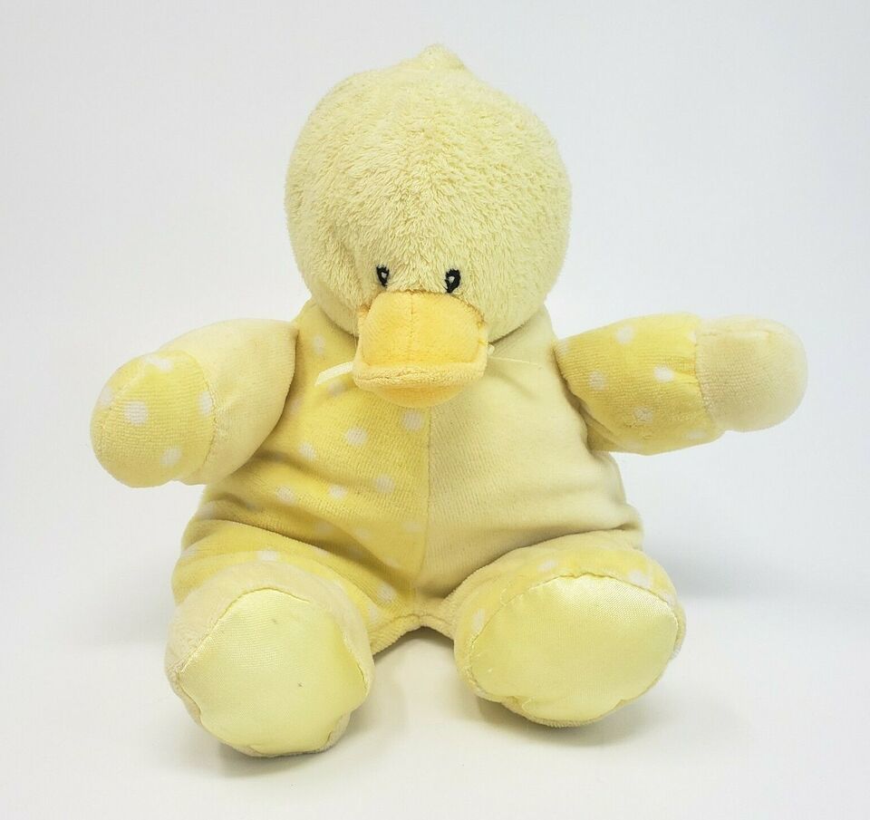9" GUND BABY YELLOW DOTTIE DOTS DUCK 58241 STUFFED ANIMAL PLUSH TOY ...