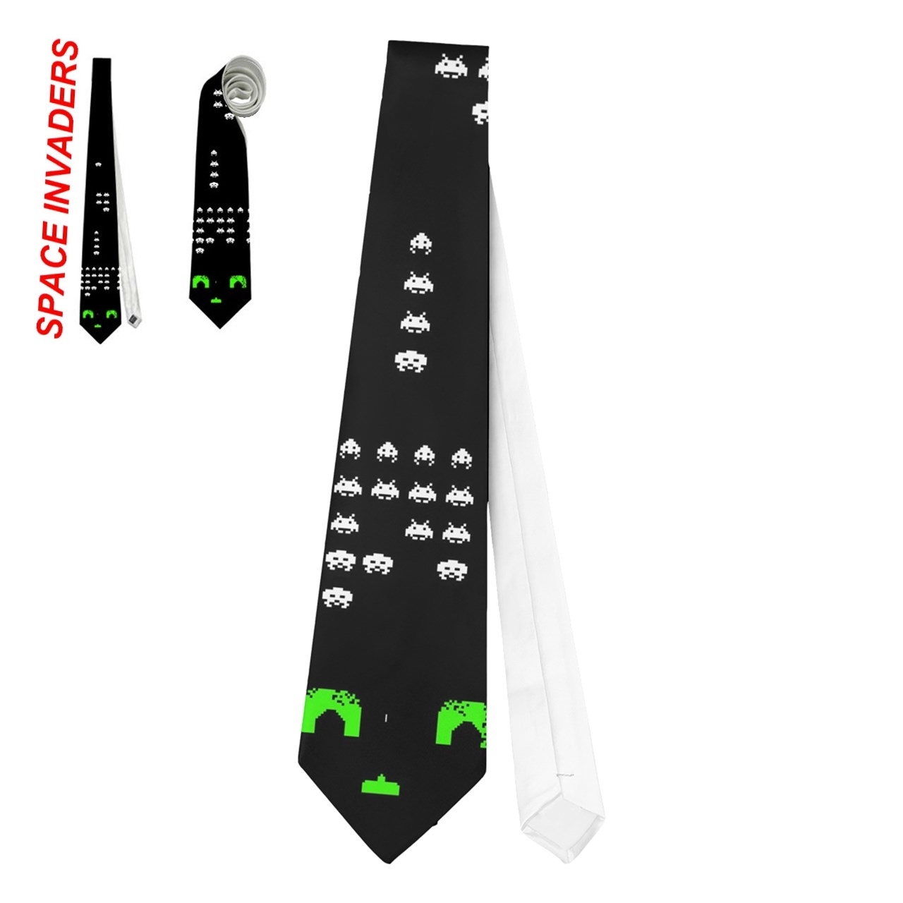 Necktie Pacman Classic Retro Game Joystick Controller Duck Hunt Alien ...