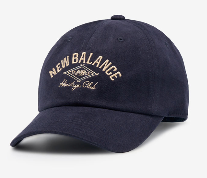 New Balance Arch Logo Heritage Ball Cap Sports Casual Hat Navy NWT ...