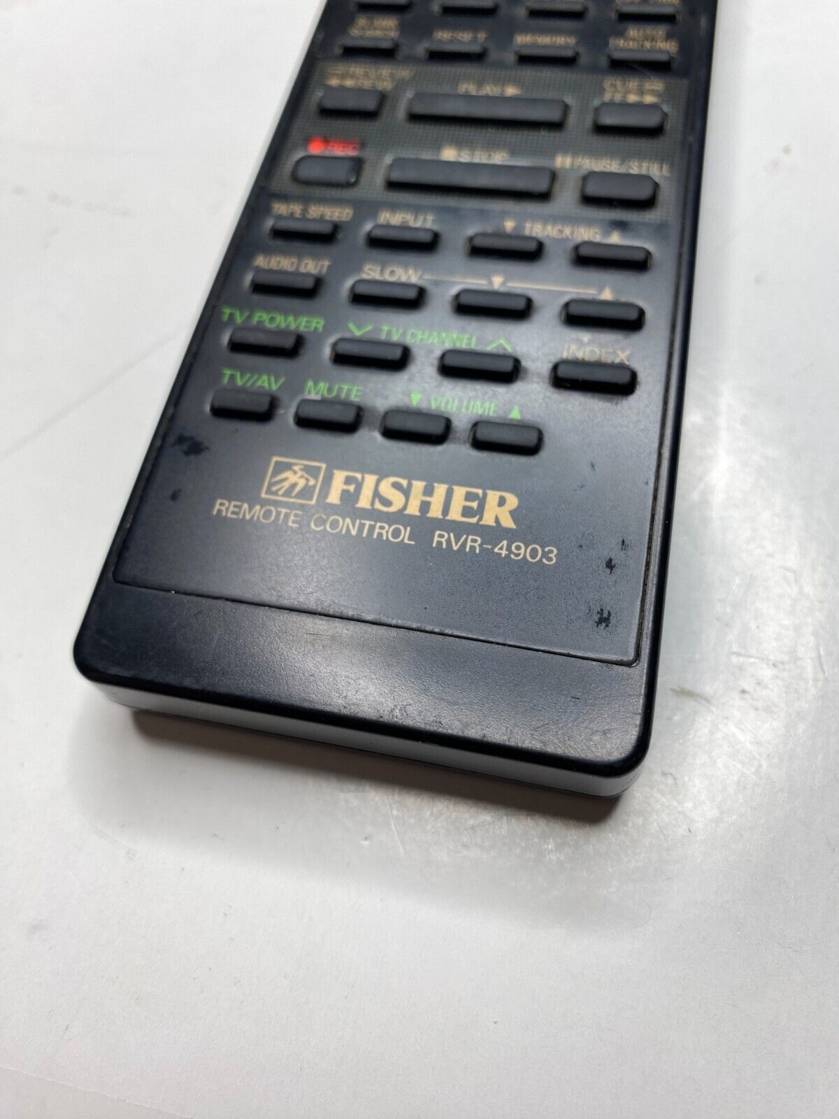 Fisher RVR-4903 TV / VCR Remote Control, Black - OEM Original Vintage ...