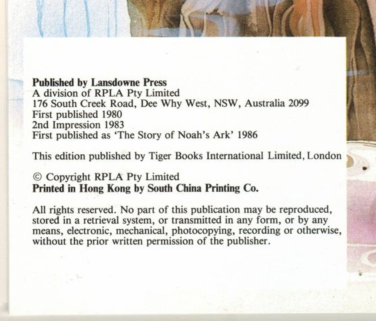 The Story of Noah's Ark The Raven and the Dove Heidi Dee HC DJ Book - Books