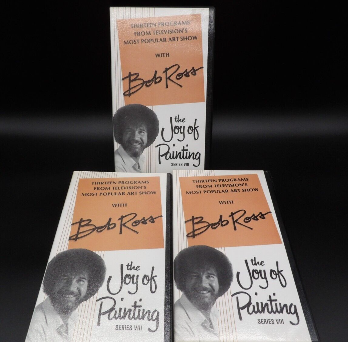 Bob Ross The Joy Of Painting VHS Lot of 3 Series VIII Tapes 1-3 Art ...