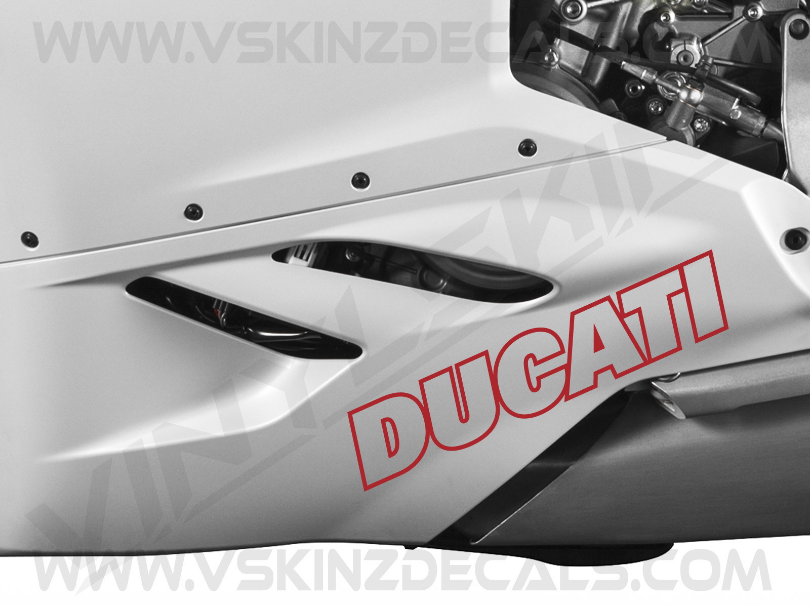 Ducati Outline Logo Fairing Decals Stickers and similar items