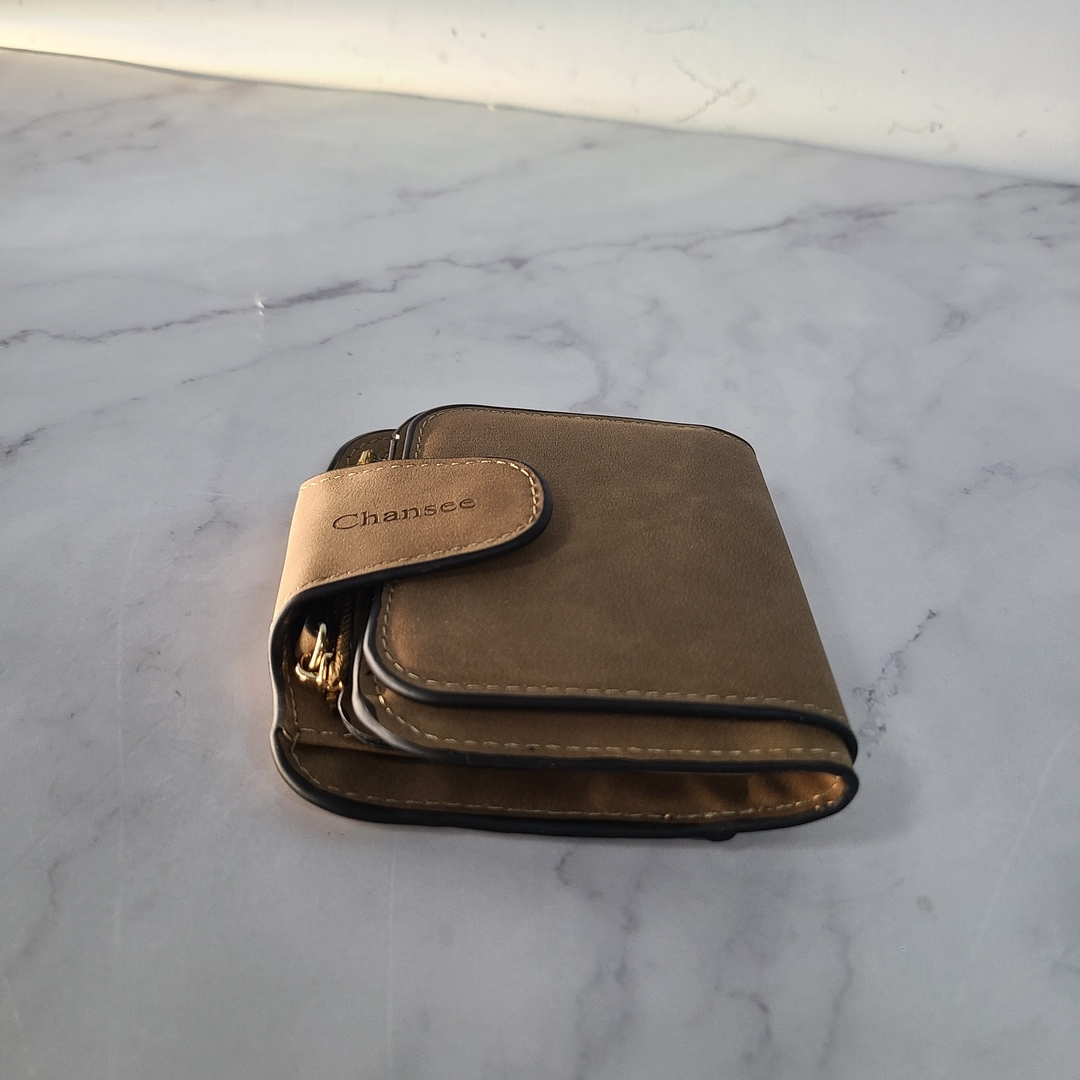 Chansee wallets Fashionable women's leather wallet, multi-card opening ...