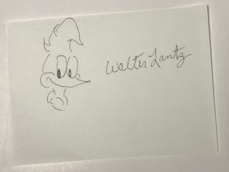 Walter Lantz Signed Autographed Original "Woody Woodpecker" Artwork ...
