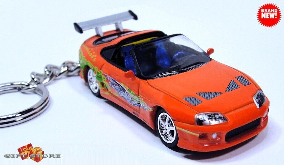 VERY RARE KEY CHAIN TOYOTA SUPRA FAST & FURIOUS PAUL WALKER CAR T TOP ...