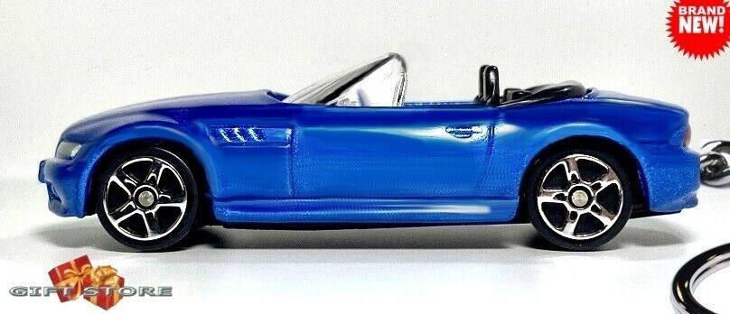 RARE KEY CHAIN BLUE BMW Z3 ROADSTER CONVERTIBLE CUSTOM GREAT for GIFT ...