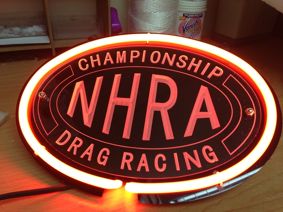 NHRA Drag Racing 3D Beer Bar Neon Light Sign 10" x 6" - Other ...