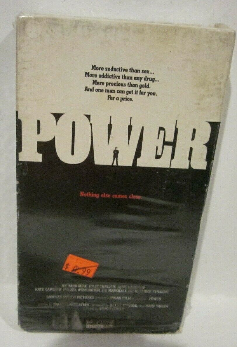 Power VHS Video Richard Gere Julie Christie Gene Hackman - VHS Tapes
