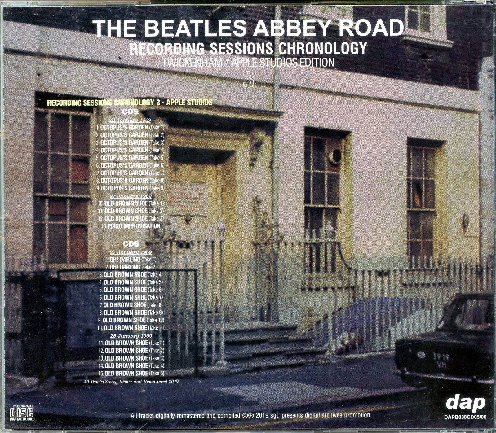 The Beatles- Abbey Road Recording Sessions Chronology Vol. 3 ( 2 CD SET ...