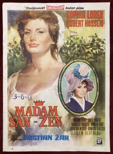 Madame Sans Gene 1961 Vintage Movie Poster Sophia Loren Christian-Jaque - 1960-69