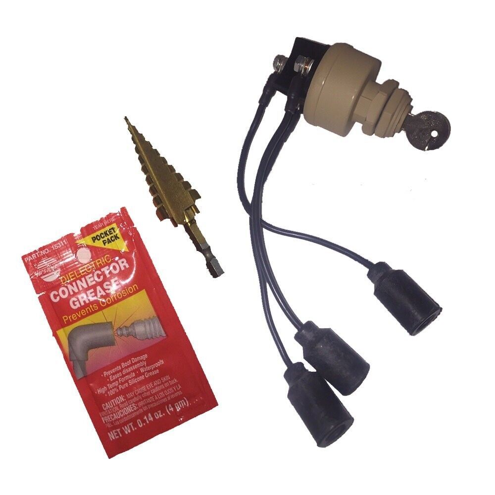 INSTALL KIT + TAN ORIGINAL HUMVEE KEYED IGNITION SWITCH M998 PLUG ...