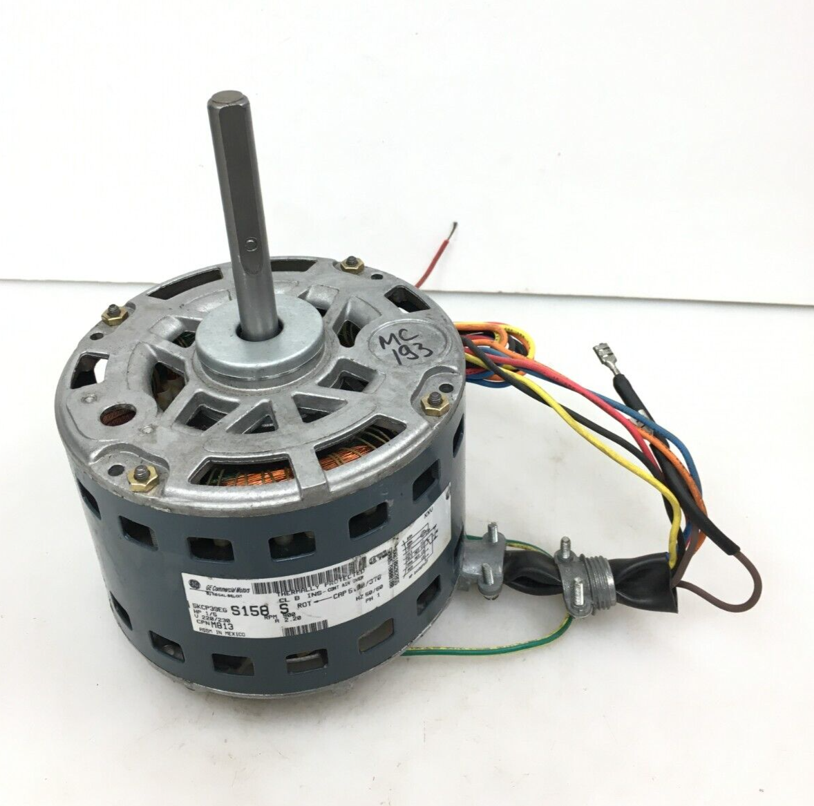 GE 5KCP39EGS158S 1/5 HP 220-230V 900 RPM Condenser FAN MOTOR CPN M813 ...