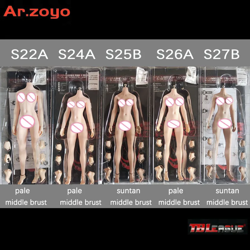 Tbleague Phicen 1 6 Scale Super Flexible Female Seamless Bodies S22a