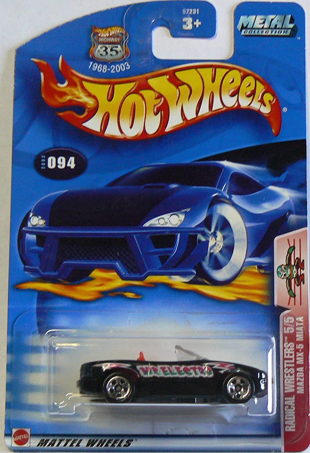 Hot Wheels Radical Wrestlers Series #5 Mazda MX-5 Miata #2003-94 1:64 ...