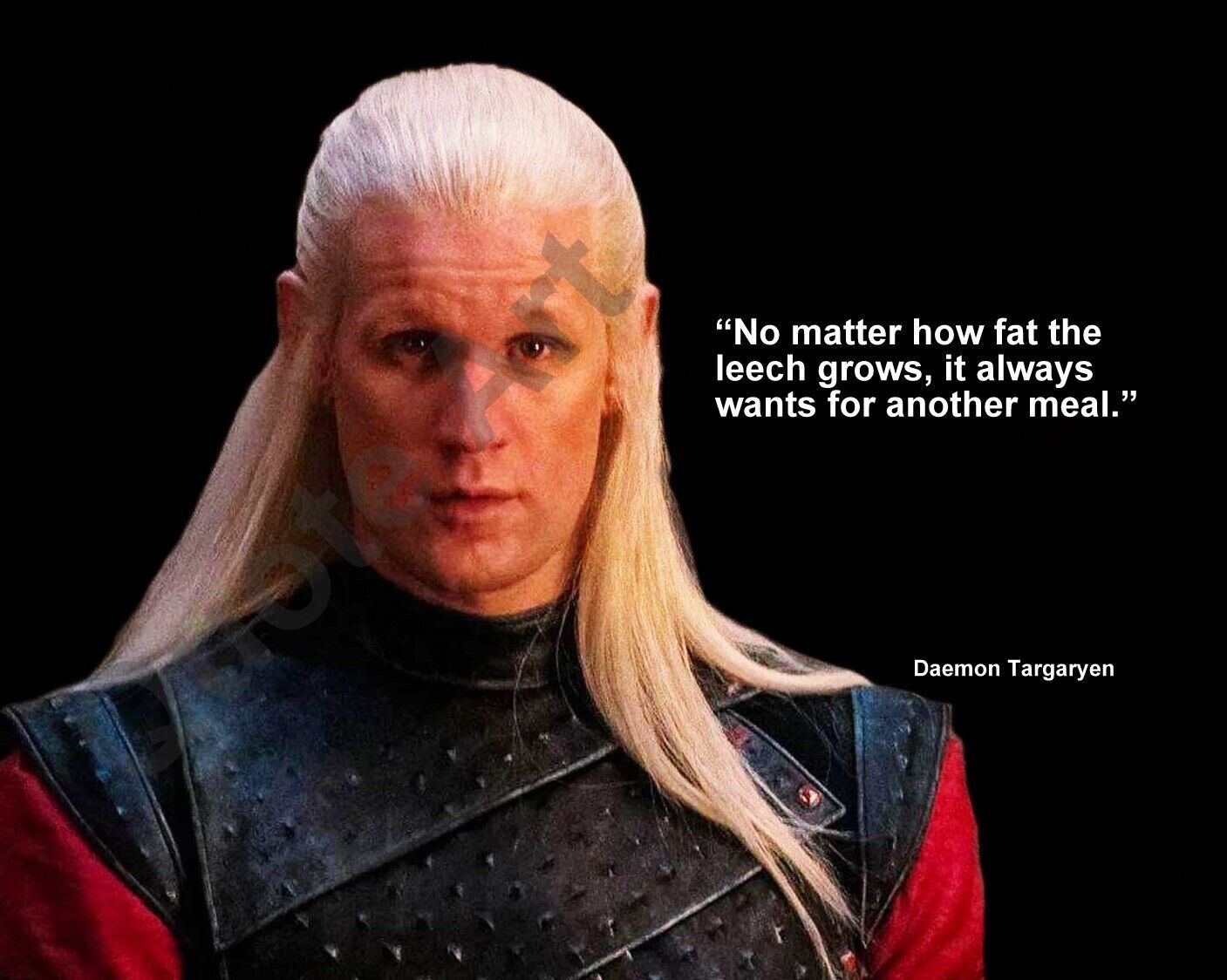 HOUSE OF DRAGON DAEMON TARGARYEN "LEECH" QUOTE PUBLICITY PHOTO VARIOUS ...
