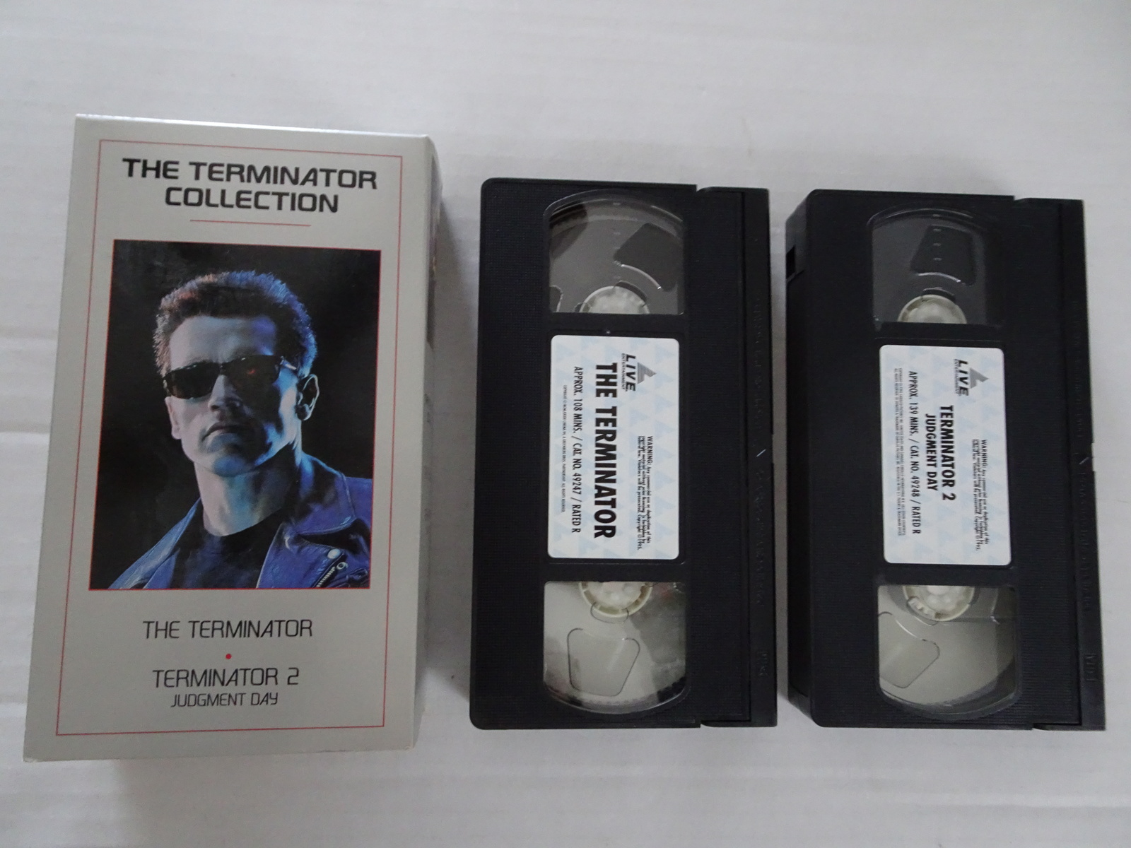 The Terminator Collection - VHS Tape 2-Tape Set - Starring Arnold ...