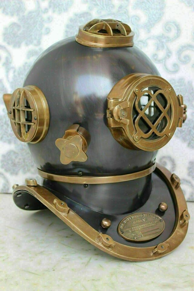 Antique 18" Diving Vintage Full Size IV Boston US Navy Deep Sea Divers ...