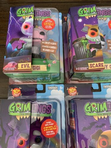 Fingerlings Grimlings Evil GIGI HIP HOP JUNK YARD Scaredy Cat Pig ...