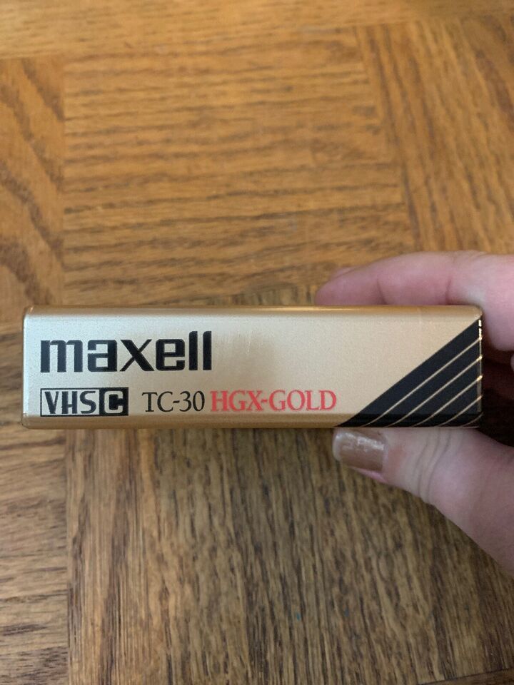 Maxell VHS-C HGX-Gold 30/90 Minute VHS Cassette - TV, Video & Audio Accessories