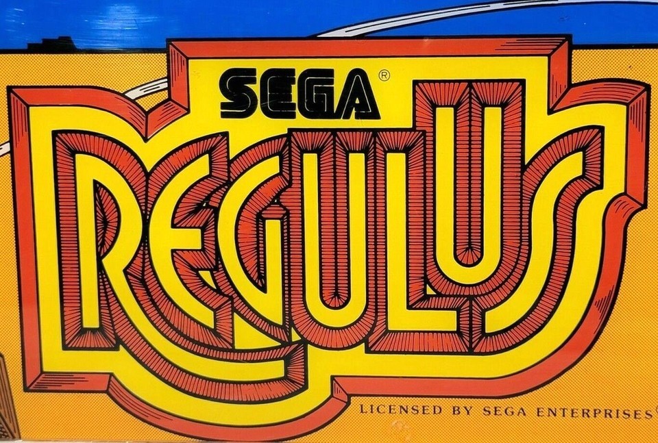 Original Vintage Sega Regulus Arcade Marquee - Parts & Repair