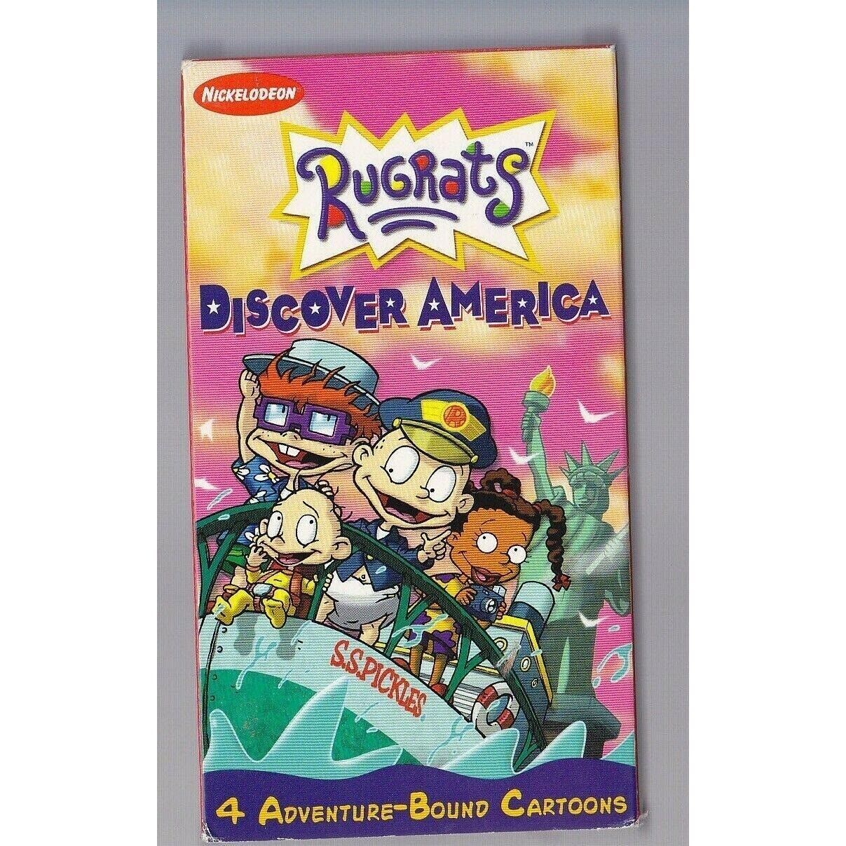 Nickelodeon Rugrats Discover America Orange VHS 2000 Video Tape ...