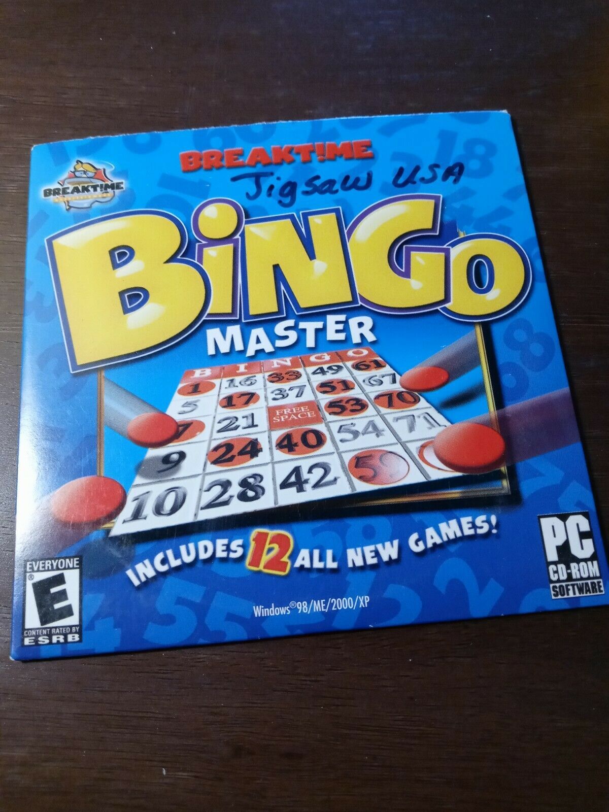 Breaktime Bingo Master Pc Cd ROM Paper Sleeve XP - Video Games