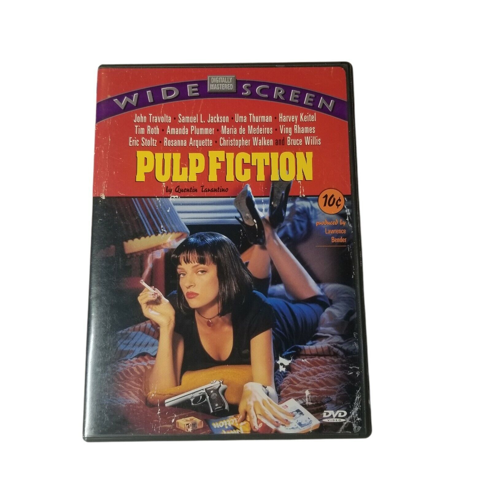 Pulp Fiction DVD 1998 Wide Screen John Travolta Samuel L Jackson Uma ...