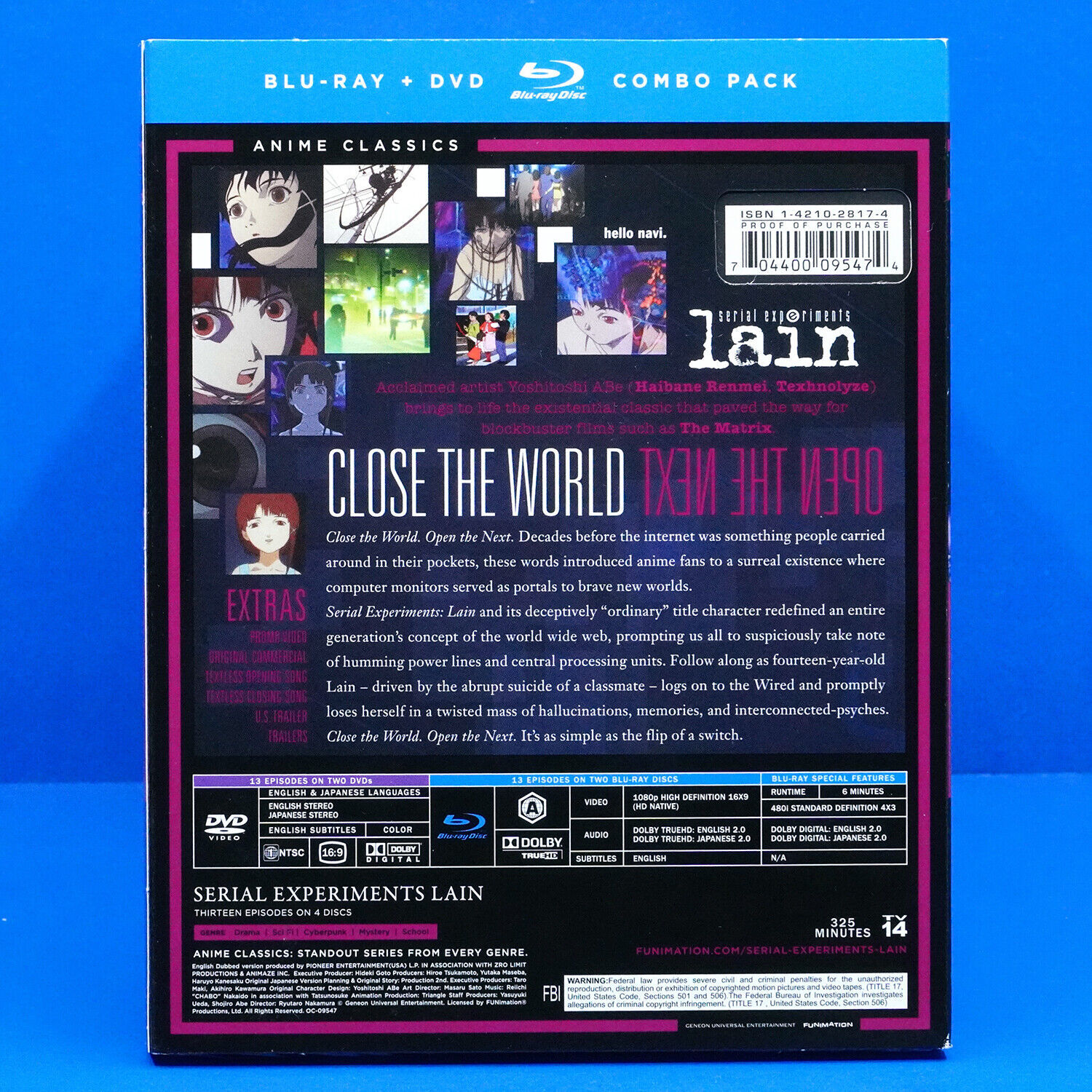 Serial Experiments Lain Complete Anime Collection Blu-ray DVD Combo ...