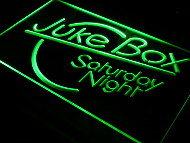Juke Box Saturday Night Illuminated Led Neon Sign Home Decor, Lights ...