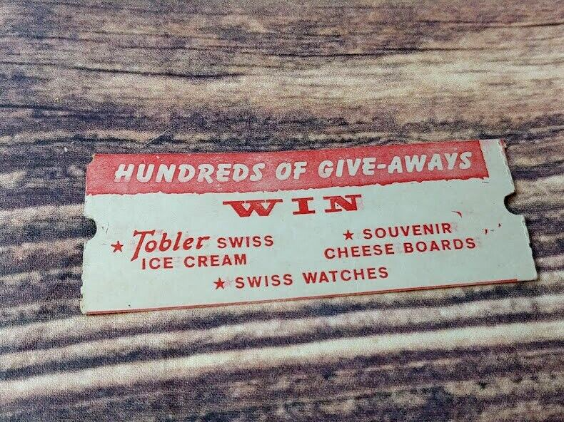 1964 New York Worlds Fair Swiss Pavilion Raffle Ticket - 1964-65 New York