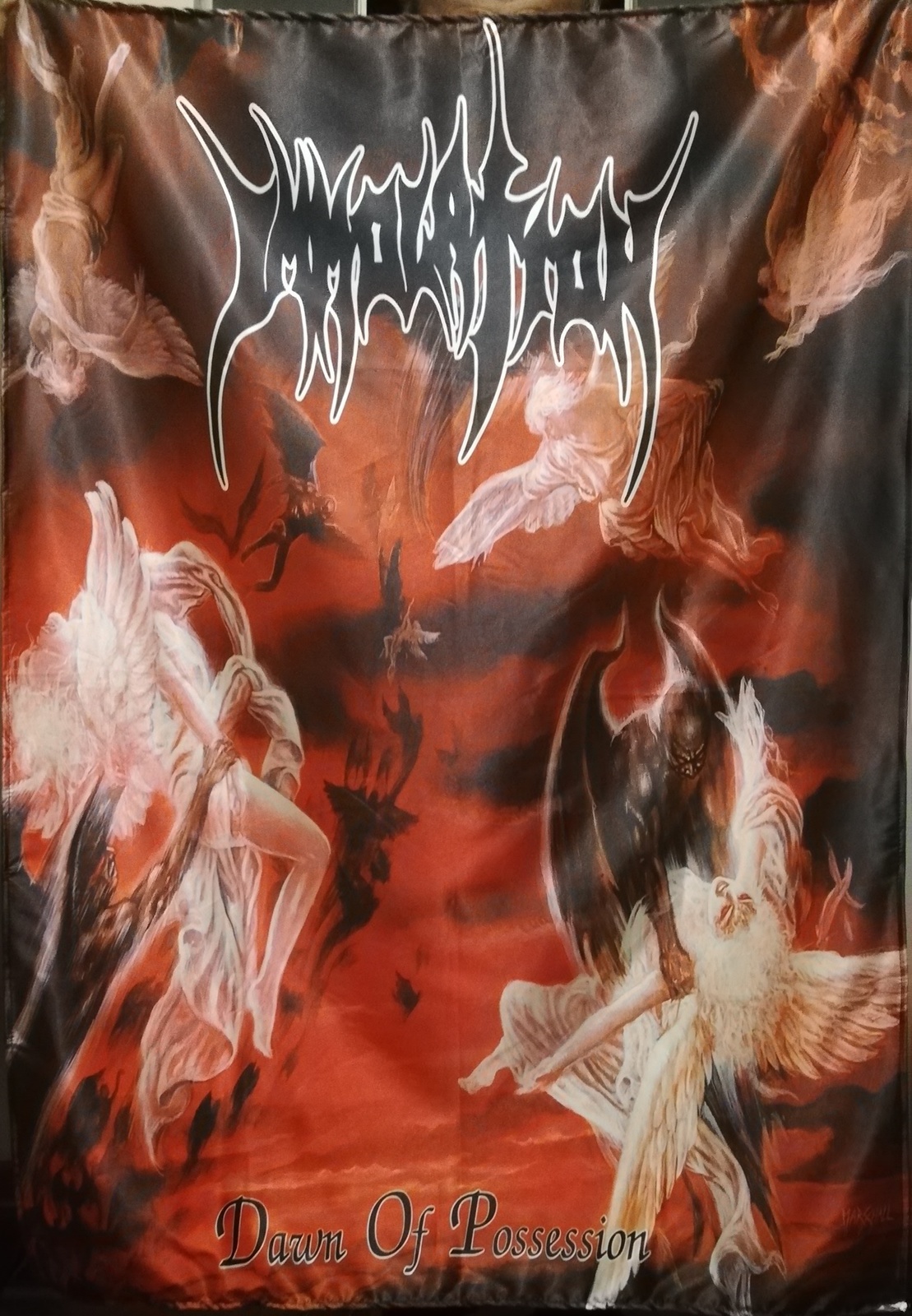 IMMOLATION Dawn of Possession - Vertical FLAG CLOTH POSTER BANNER CD ...