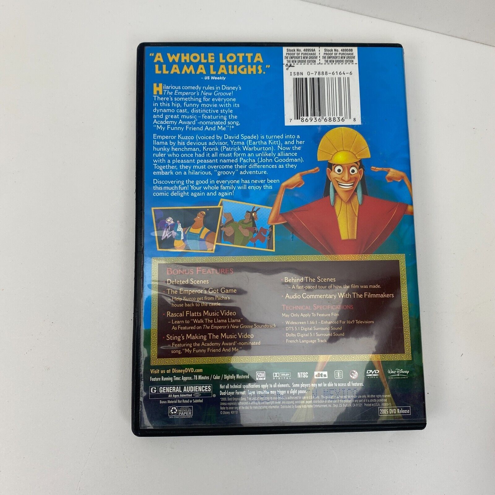 The Emperors New Groove - The New Groove DVD - DVDs & Blu-ray Discs