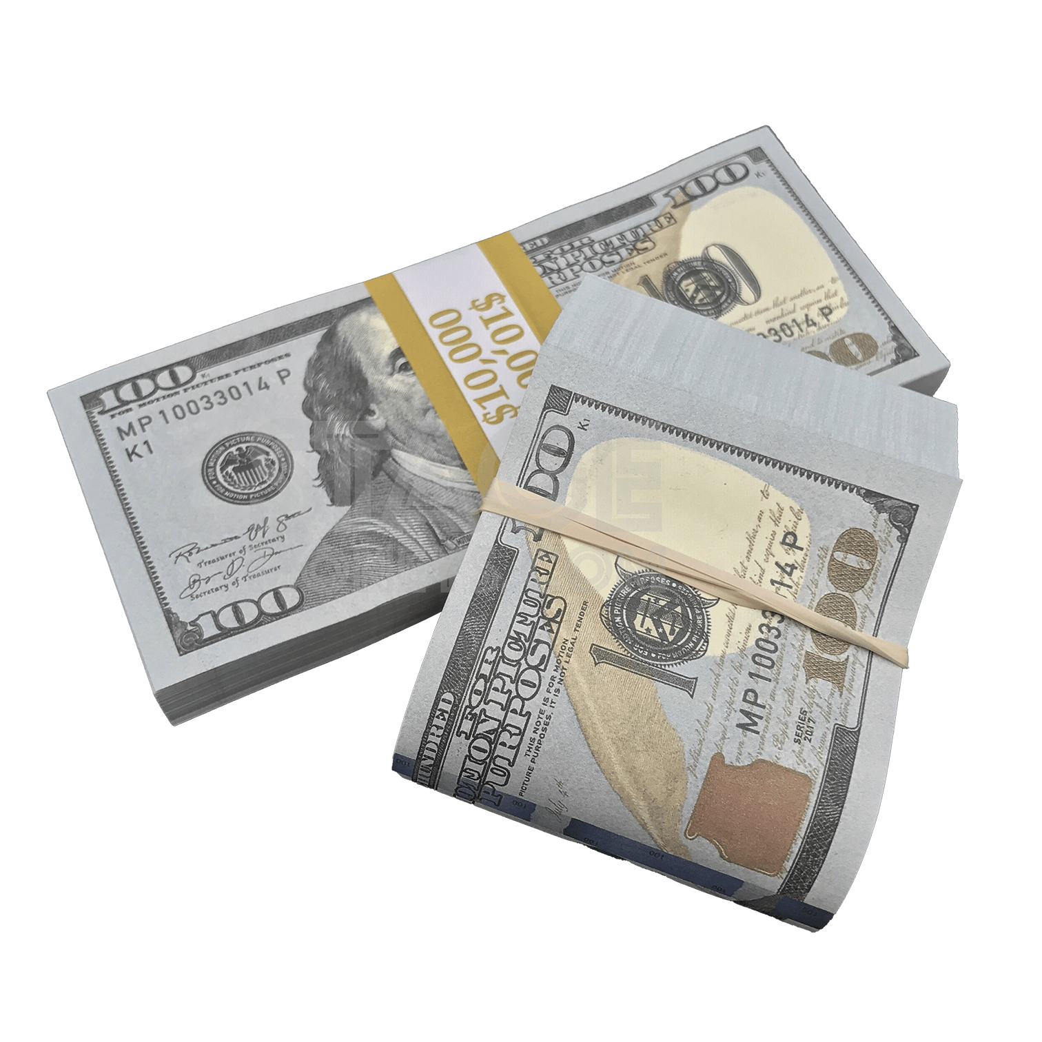 $20,000 Full Print New Series Band Prop Money Stack Mix - Reproductions