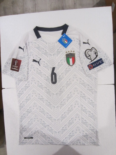 Marco Verratti #6 Italy World Cup Qualifiers Match White Away Soccer ...