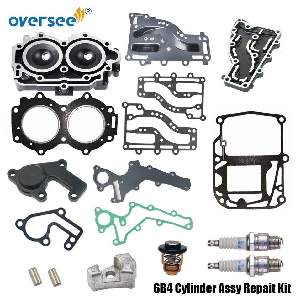 6B4 Crank Cylinder Repair Kit For 6B4-15100-00 Yamaha 2T 9.9 15HP ...