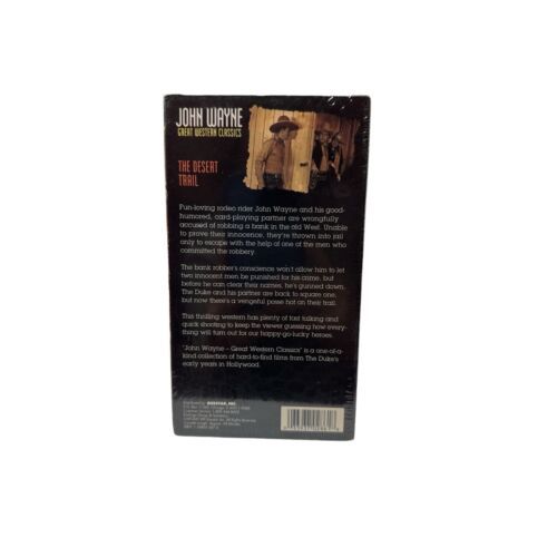 John Wayne Great Western Classics The Desert Trail VHS Video Tape ...