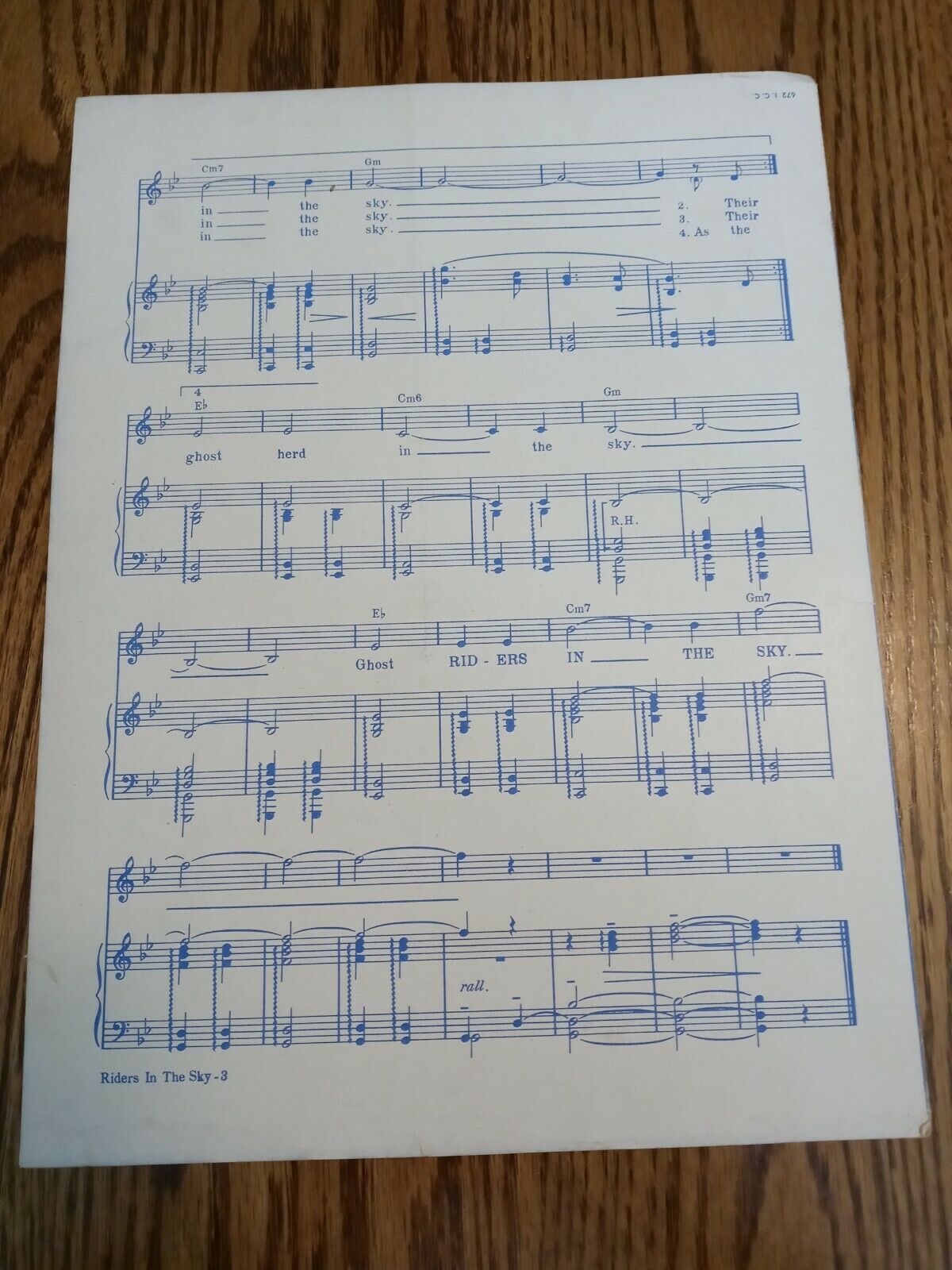 Riders In The Sky Sheet Music - Vintage & Antique
