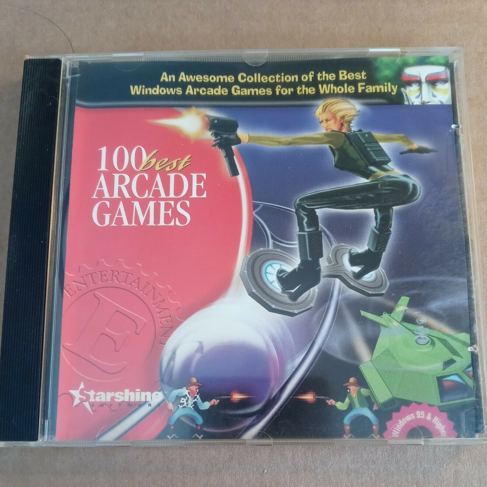100 Best Arcade Games Windows 95 CD-ROM in jewel case - Video Games
