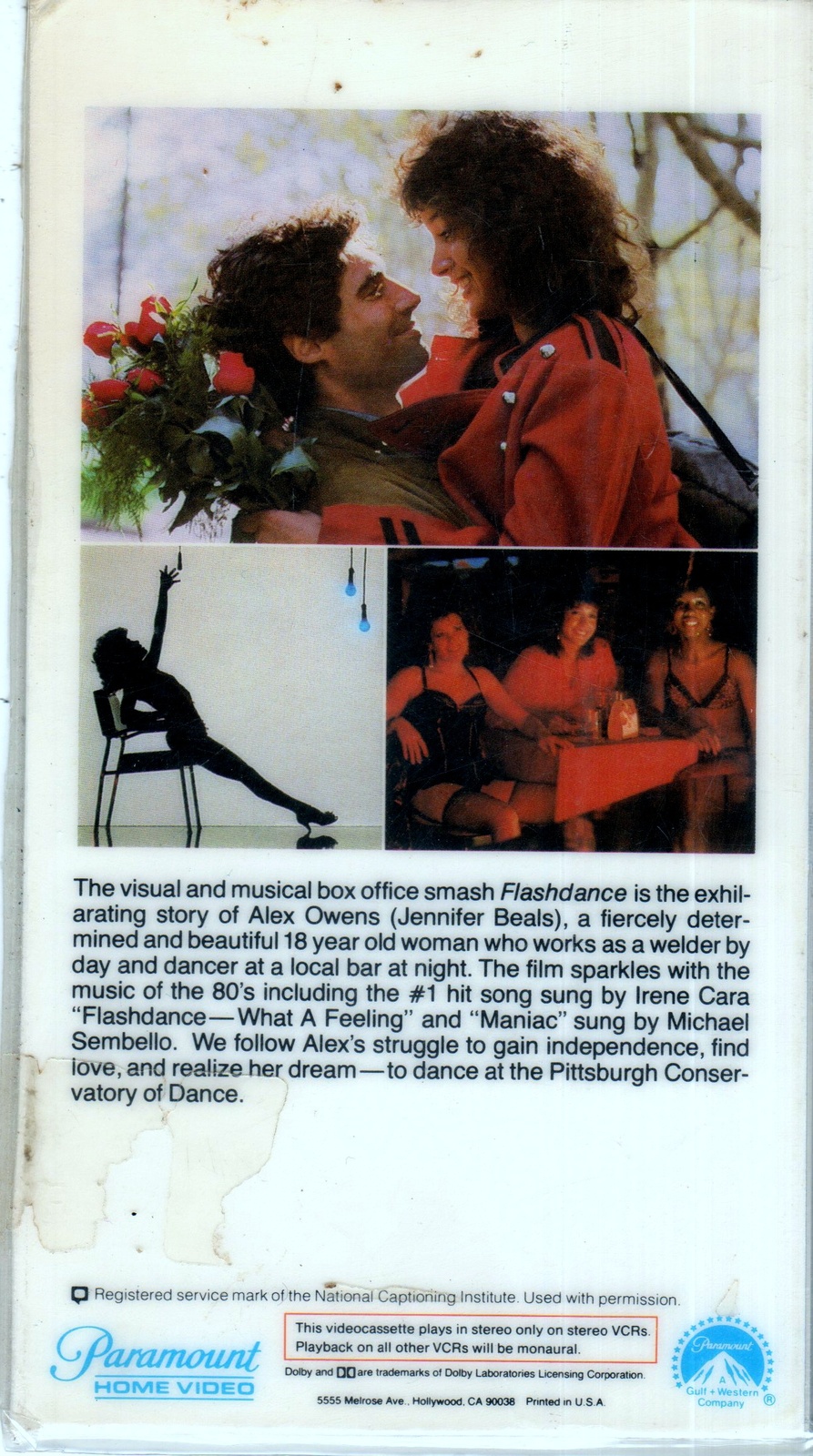 Flashdance - VHS Movie - VHS Tapes