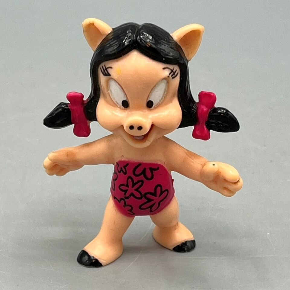 Vintage 1991 Swimsuit Petunia Pig 2.5" Figure PVC Warner Brothers ...