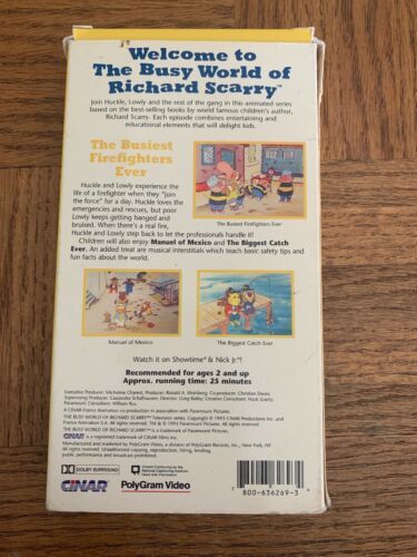 The Busiest Firefighters Ever VHS 1993-TESTED-RARE VINTAGE COLLECTIBLE ...