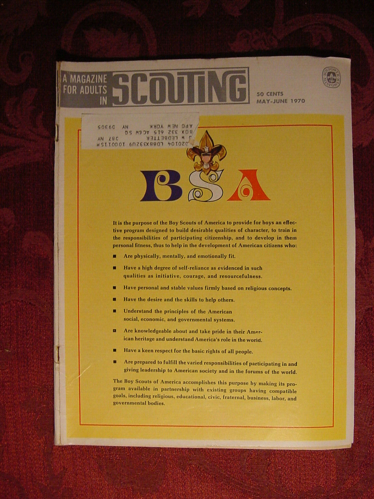 Rare SCOUTING magazine May June 1970 Cub Boy Scouts May June 1970 BSA ...