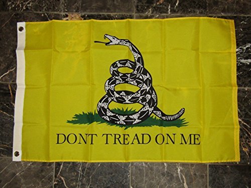 2x3 Gadsden Don't Tread On Me White Snake Rough Tex Knitted Flag 2'x3 ...