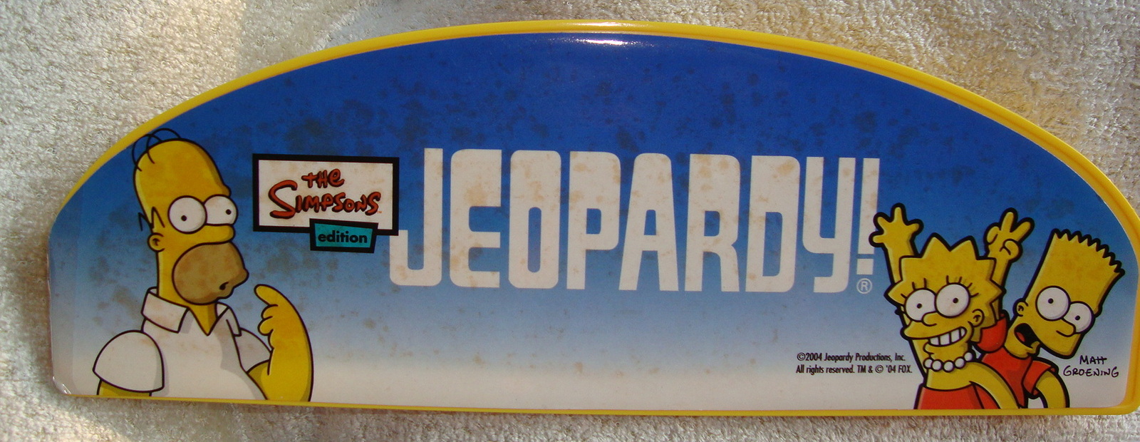 The Simpson's Deluxe Jeopardy Game in Tin Container-Complete ...