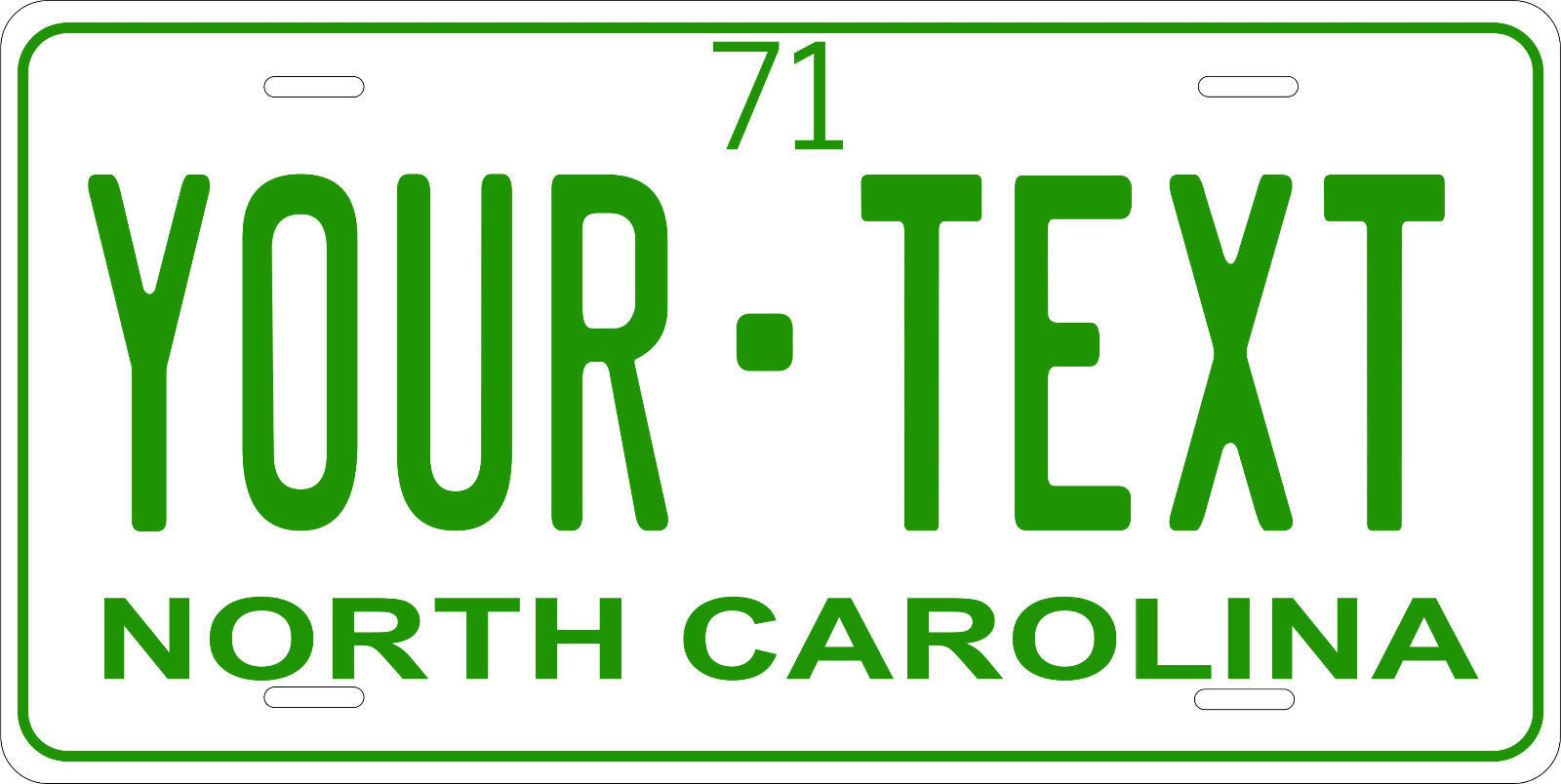North Carolina 1971 License Plate Personalized Custom Car Bike ...