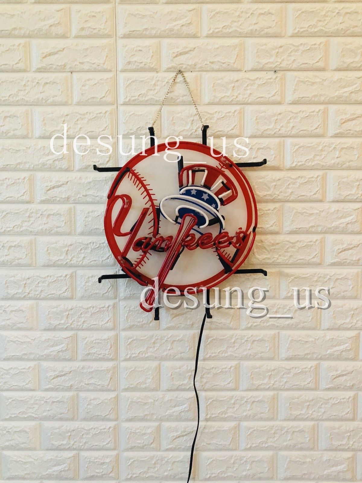New York Yankees Baseball Light Neon Sign 20" with HD Vivid Printing ...