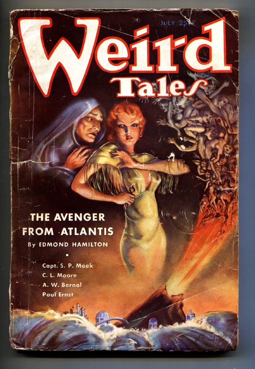 Weird Tales July 1935- Brundage cover- Avenger from Atlantis-Pulp ...